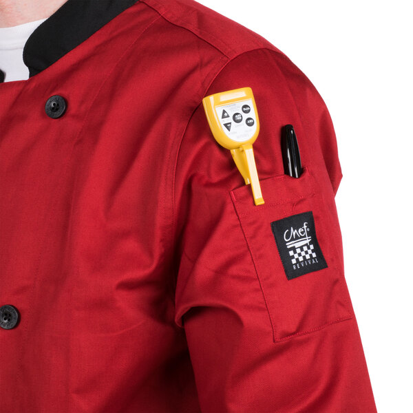 Chef Revival Bronze Cool Crew Fresh J134 Unisex Tomato Red Customizable ...