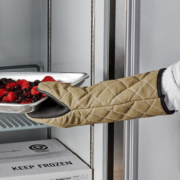 San Jamar 810PM15 15" Best Grip Puppet Style Oven Mitt