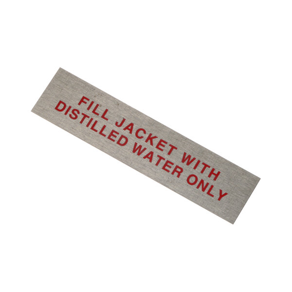 Groen Z026450 Label, Distilled Water