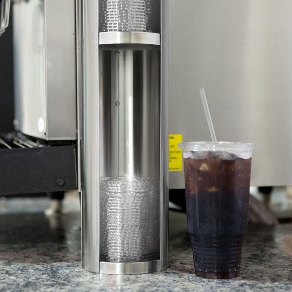 Vollrath LD3-2 Two-Tier Stainless Steel Wall Mount / Countertop Lid Holder