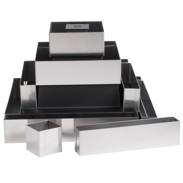 Matfer Bourgeat 681902 Complete French Style Square Wedding Cake Frame