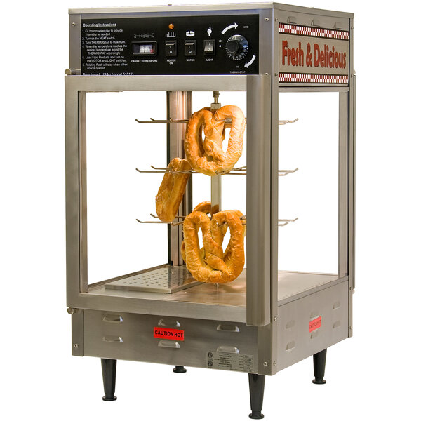 Benchmark USA 51018 Humidified Rotating Pizza / Pretzel Display Warmer ...