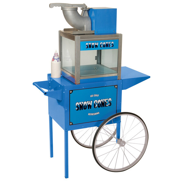Snow Cone Cart: Benchmark USA 30070 Snow Bank Antique Trolley Cart