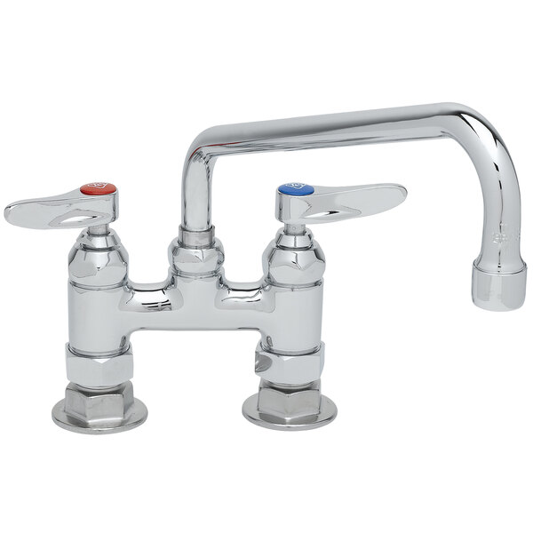 T&S B-0226 Deck Mounted Pantry Faucet with 4" Adjustable Centers, 10 ...