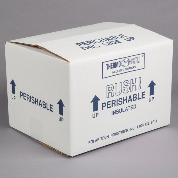 Polar Tech Thermo Chill Insulated Shipping Box with Foam Container 8" x ...