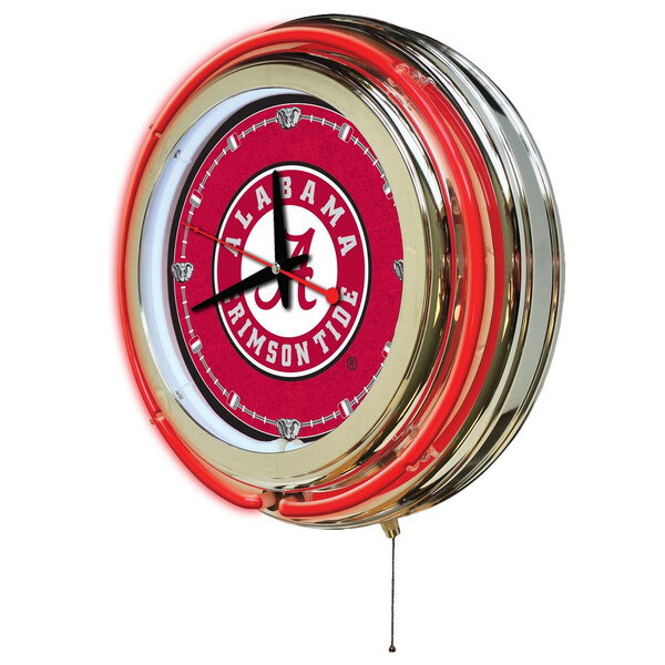 Holland Bar Stool Clk15AL-A University of Alabama 15" Neon Clock