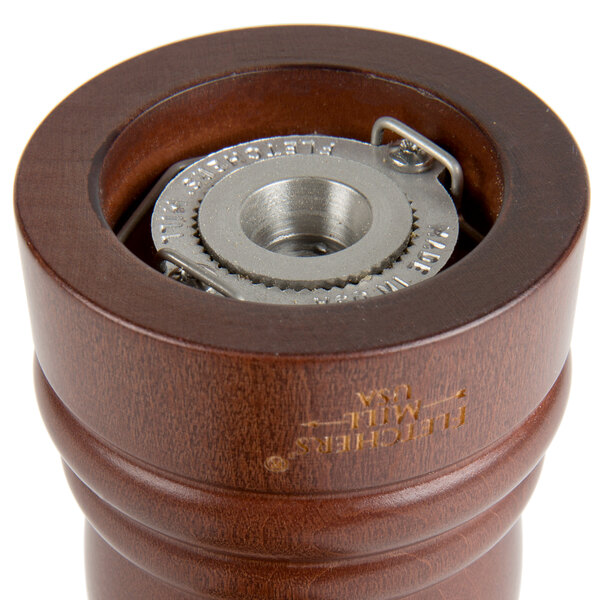 Fletchers' Mill FED06PM12-14 Federal 6" Walnut Stain Wooden Pepper Mill