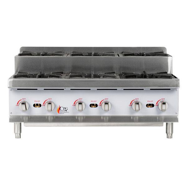 Cooking Performance Group SR-CPG-36-NL 36" Step-Up Countertop Range ...