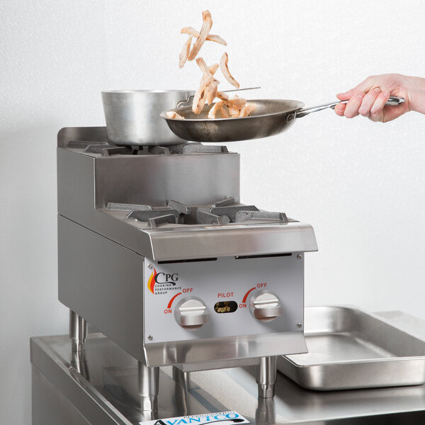 Cooking Performance Group SR-CPG-12-NL 12" Step-Up Countertop Range ...