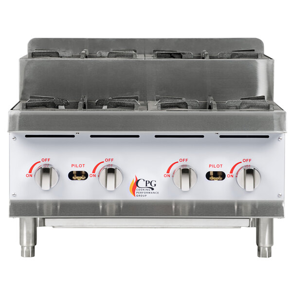 Cooking Performance Group SR-CPG-24-NL 24" Step-Up Countertop Range ...