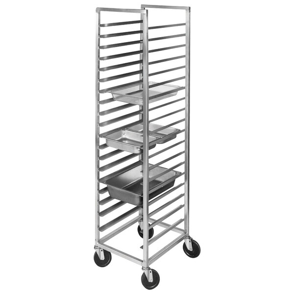 Channel SSPR-5S6 20 Pan Side Load Stainless Steel Steam Table Pan Rack ...