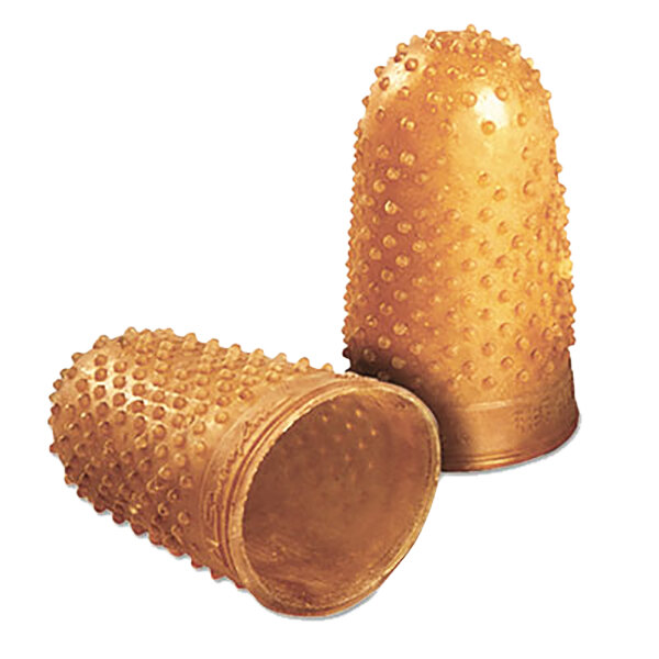 Swingline 54035 Size 11 1/2 (Medium) Amber Rubber Finger Tip - 12/Pack