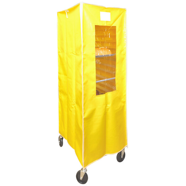 Curtron SUPRO-14-Y Yellow Vinyl Medum Duty Bun / Sheet Pan Rack Cover ...