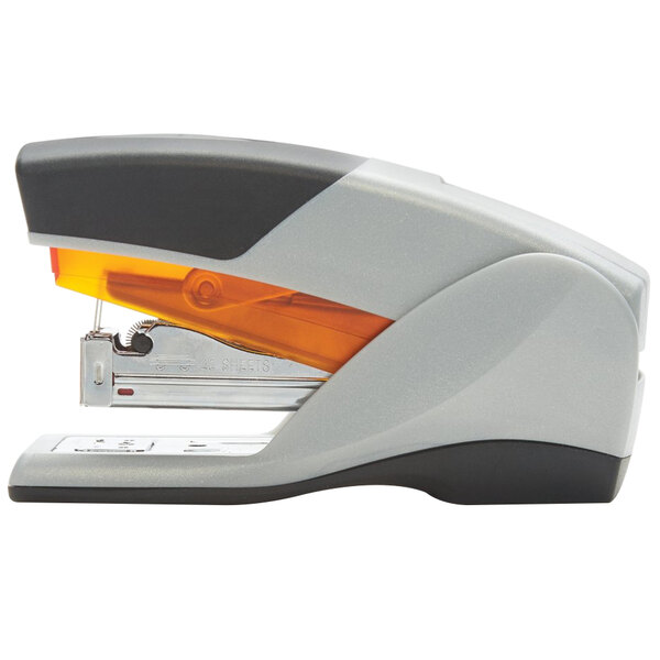 Swingline 66412 Optima 25 Sheet Gray / Orange Half Strip Reduced Effort ...