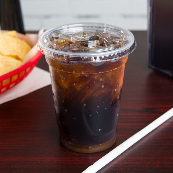 Fabri-Kal NC16S Nexclear 16 / 18 oz. Clear Customizable Squat Plastic ...