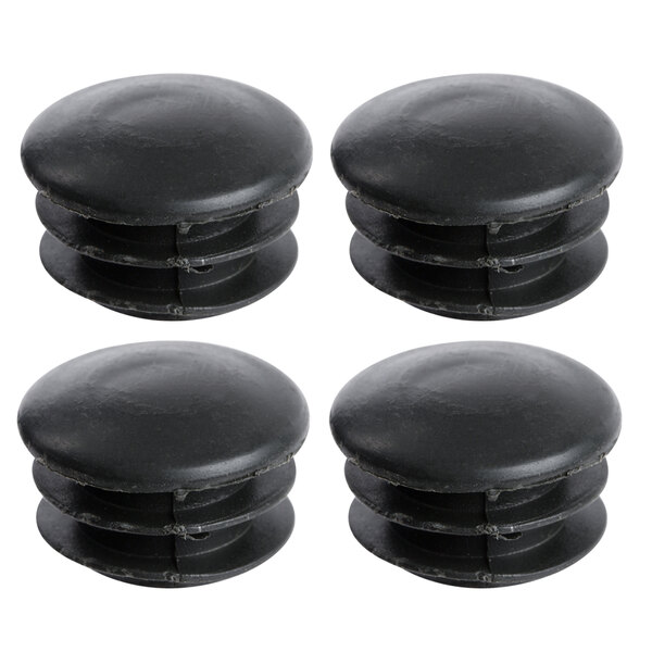 Regency Black Plastic Post Cap - 4/Pack