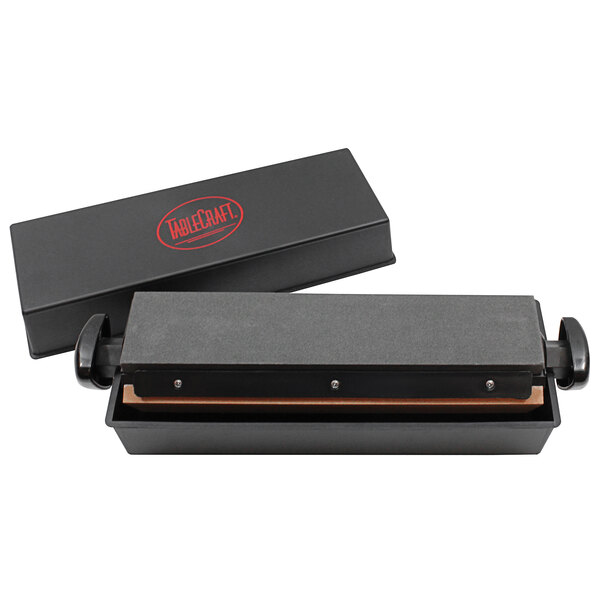 Tablecraft 3-Way Knife Sharpening System w/ Honing Oil