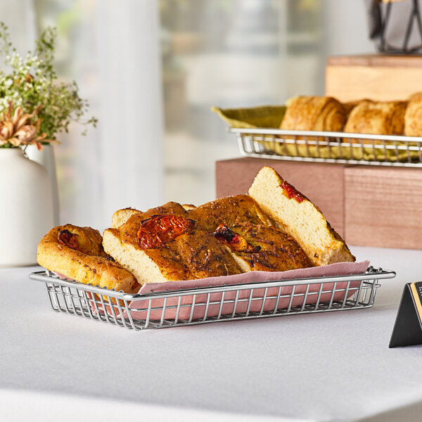 Clipper Mill by GET 4-835809 9" x 7" Stainless Steel Rectangular Wire ...