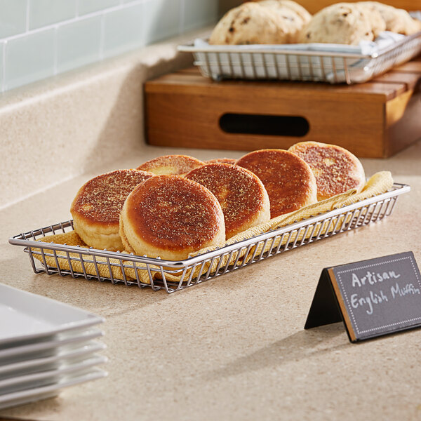 Clipper Mill by GET 4-835814 14" x 7" Stainless Steel Rectangular Wire ...