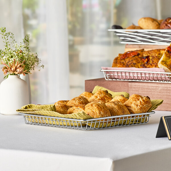 Clipper Mill by GET 4-83599 9" x 9" Stainless Steel Square Wire Grid Basket