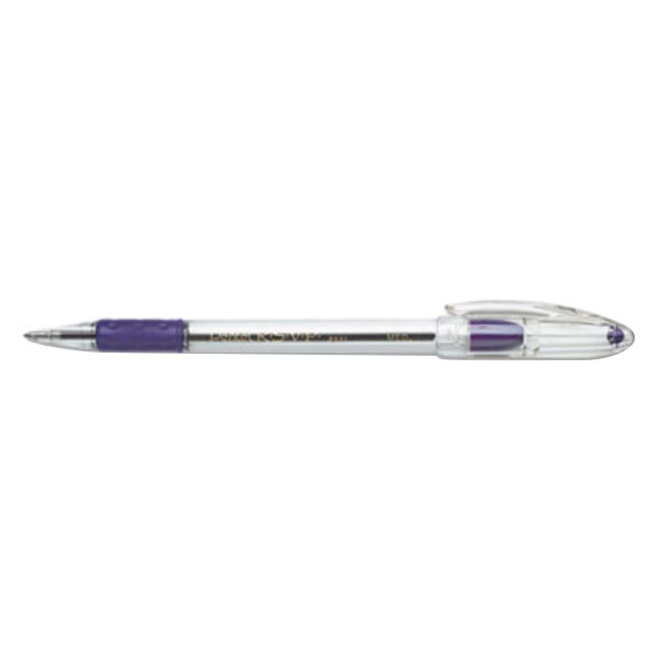 Pentel BK91V R.S.V.P. Stick Violet Ink with Translucent Barrel 1mm ...
