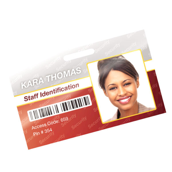 Fellowes 52033 3 7/8" 2 5/8" ID Badge Laminating Pouch - 25/Pack