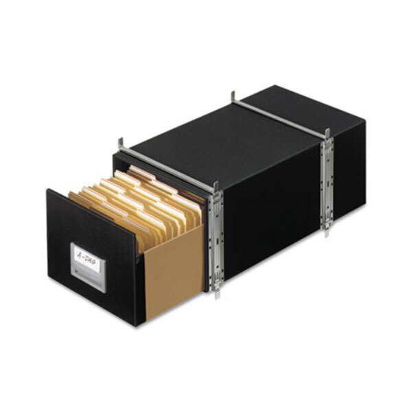 Bankers Box 00511 14" x 25 1/2" x 11 1/8" Black Letter Sized Storage ...