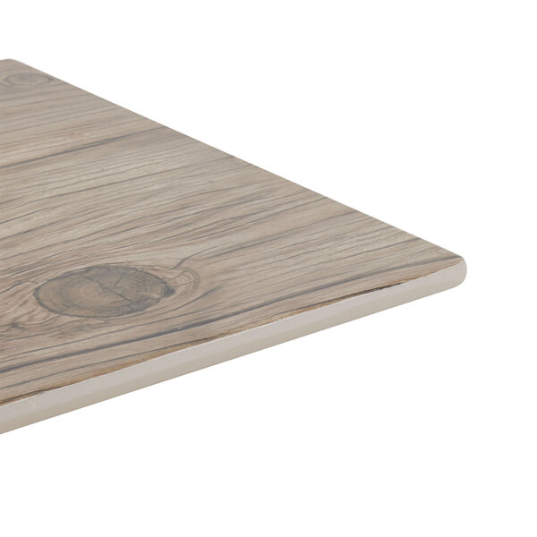 Thunder Group SB514S 14 3/4" x 8 1/4" Sequoia Faux Wood Melamine ...
