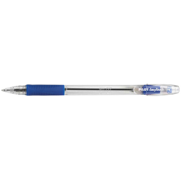 Pilot 32011 EasyTouch Blue Ink with Clear Barrel 1mm Ballpoint Stick ...