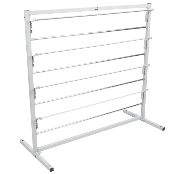 Bulman T369R-48 48" Four Deck Tower Paper Rack with Straight Edge Blade