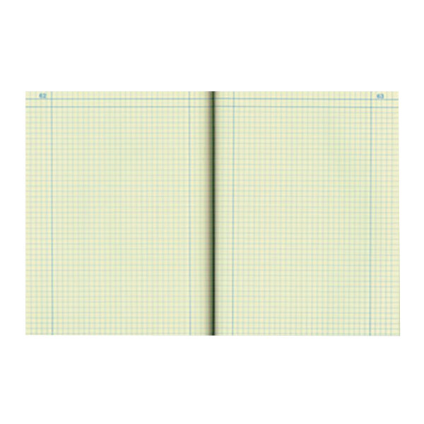 National 43648 Casebound Brown 11 3/4" x 9 1/4" Quadrille Ruled ...