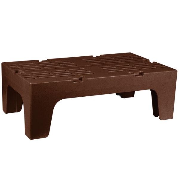 Cambro DRS360131 S-Series 36" x 21" x 12" Brown Slotted Top Bow Tie ...