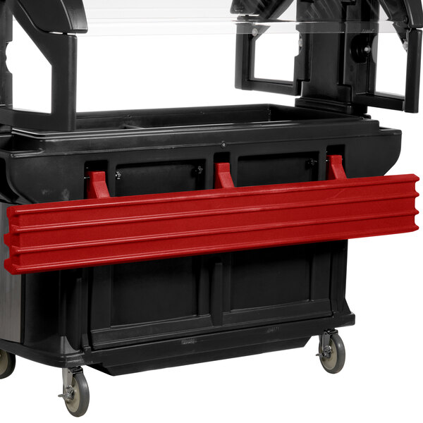 Cambro VBRR6158 6' Hot Red Tray Rail for Versa Food Bars and Work Tables