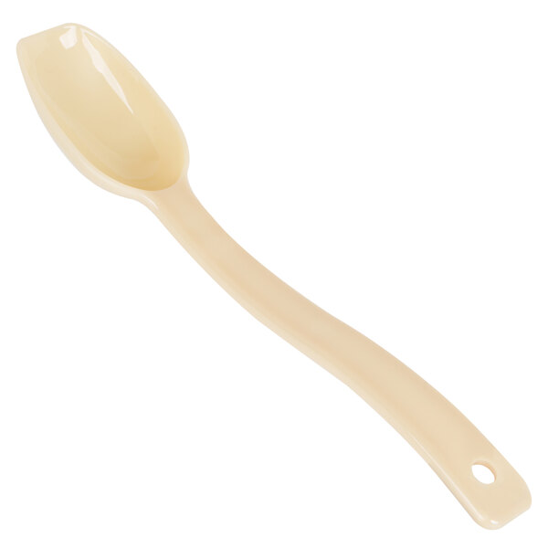 Cambro SPO8CW133 0.5 oz. Beige Camwear Solid Salad Bar / Buffet Spoon