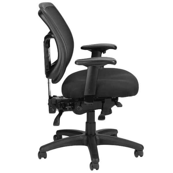 Eurotech Seating MFT945SL-5806 Apollo Black Fabric / Mesh Multi ...