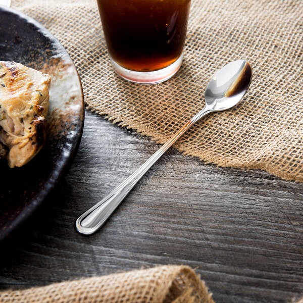 Acopa Edgewood 7 1/4" 18/0 Stainless Steel Heavy Weight Iced Tea Spoon ...