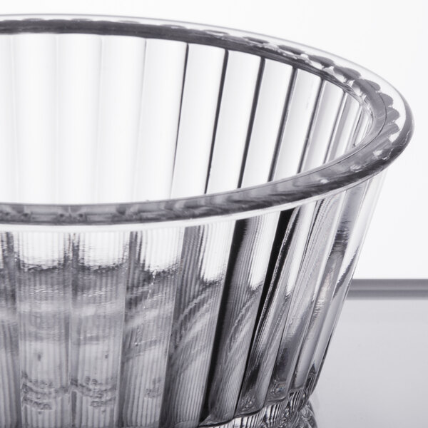 GET ER-404-CL 4 oz. Clear Fluted Plastic Ramekin - 12/Pack