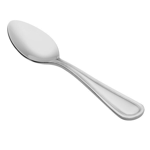Acopa Edgewood 4 1/4" 18/0 Stainless Steel Heavy Weight Demitasse Spoon ...