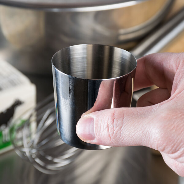 Matfer Bourgeat 342478 2 1/2" x 2 1/2" Stainless Steel Rum Baba ...