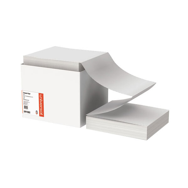 Universal UNV15802 9 1/2" x 11" White Case of 20 lb. Perforated ...