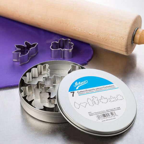 Ateco 4852 7-Piece Stainless Steel Leaf Cutter Set