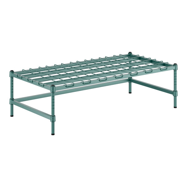 Regency 24" x 48" Heavy-Duty Green Dunnage Rack with Mat
