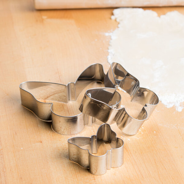 Ateco 5264 3-Piece Stainless Steel Butterfly Cutter Set