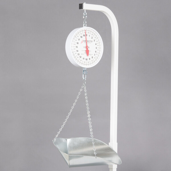 Cardinal Detecto 40 lb. Hanging Scoop Scale with Dual-Faced Dial and ...