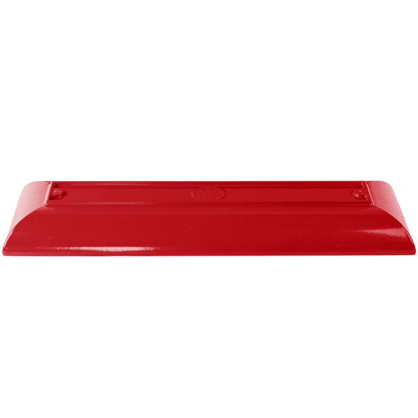 Tablecraft CW11047R 25" x 8" x 2 1/2" Red Cast Aluminum Flared ...