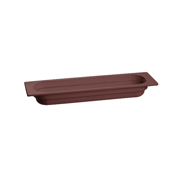 Tablecraft CW330BR 20 3/4" x 6 3/8" x 2 1/2" Brown Half Size Long Cast ...