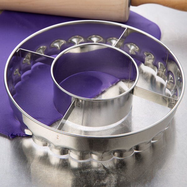 Ateco 14428 2" Stainless Steel Jumbo Frill / Ruffle Cutter