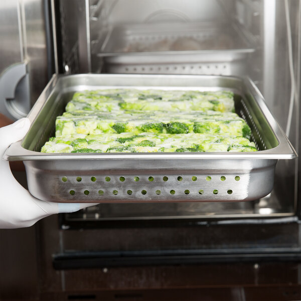 Choice Perforated Stainless Steel Steam Table Pan