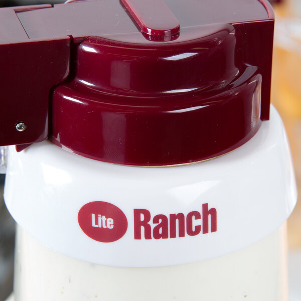 Tablecraft CM20 Imprinted White Plastic "Lite Ranch" Salad Dressing ...