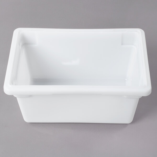 Choice 18" x 12" x 9" White Polyethylene Food Storage Box
